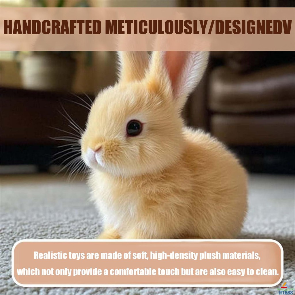 Easter Realistic Bunny Toy Electronic Interactive Pet Plush Robot Bunny ...