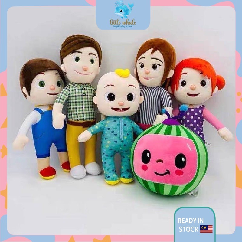 JJ Cocomelon Plush Doll Educational Stuffed JoJo Toys Kids Cute Plush ...