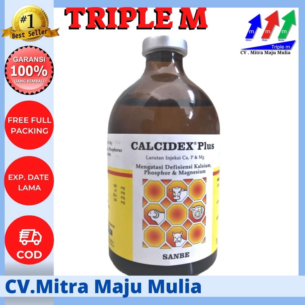 Calcidex PLUS Injection 100ml Paralyzed Goat Cow Medicine Powerful ...