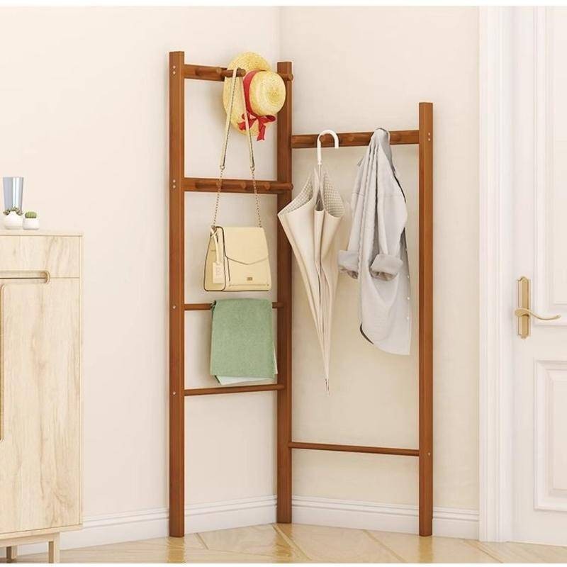 Clothes and hats rack, bedroom floor to floor, simple corner, clothes ...