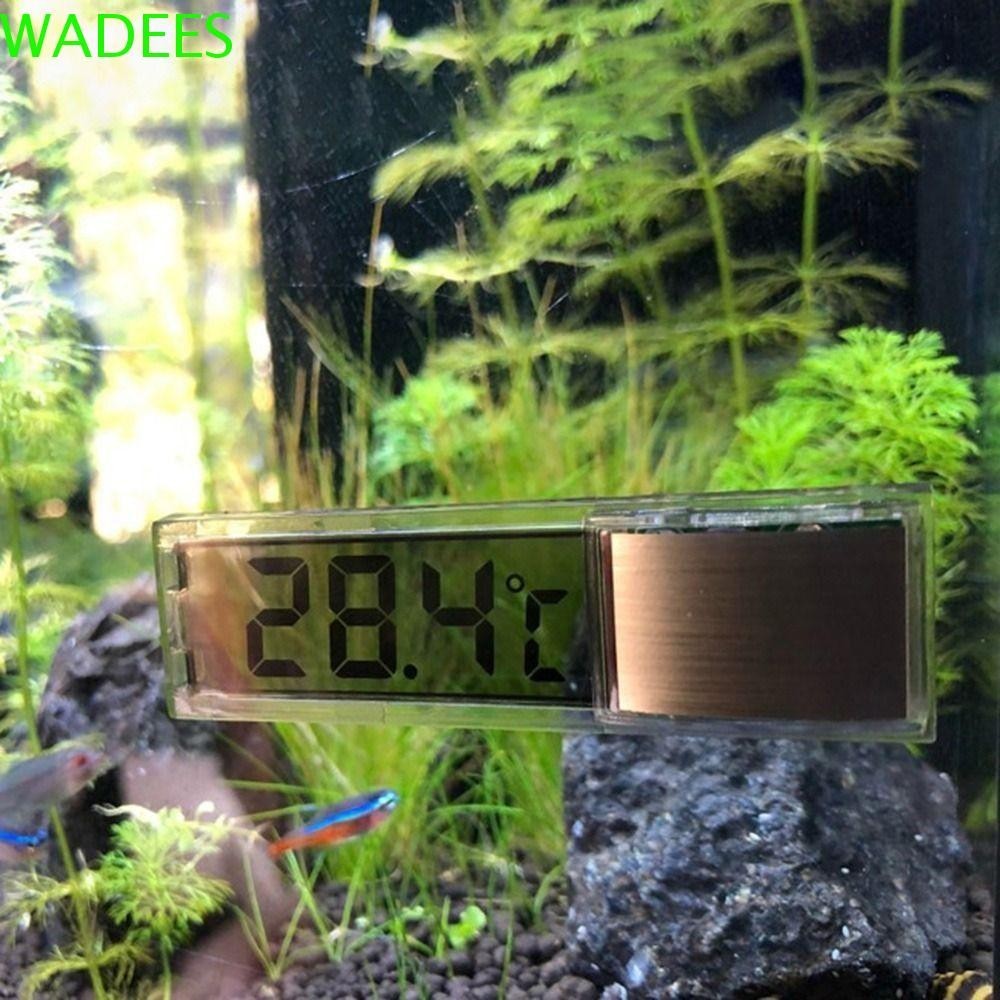 WADEES Aquarium Thermometer Sticker Indoor Fish Tank Terrarium Digital ...