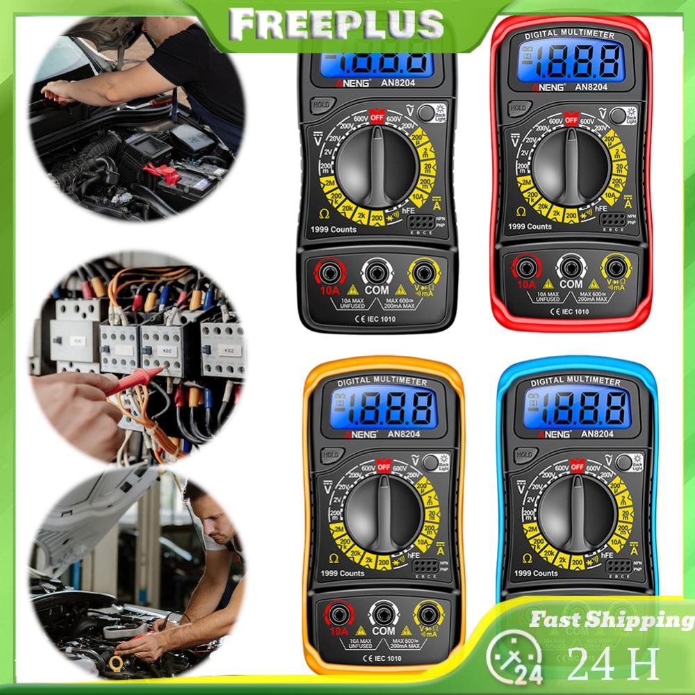 Digital Multimeter AC/DC Voltage DC Current Meter Ohm hFE Triode Diode ...