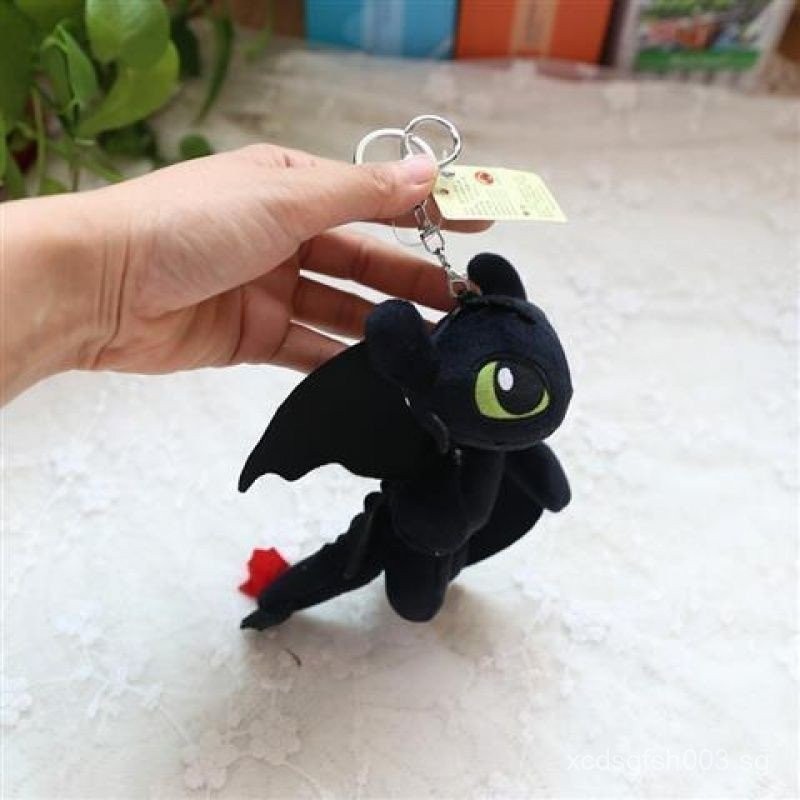 Toothless Plush Small Flying Dragon Schoolbag Pendant Keychain Bag ...