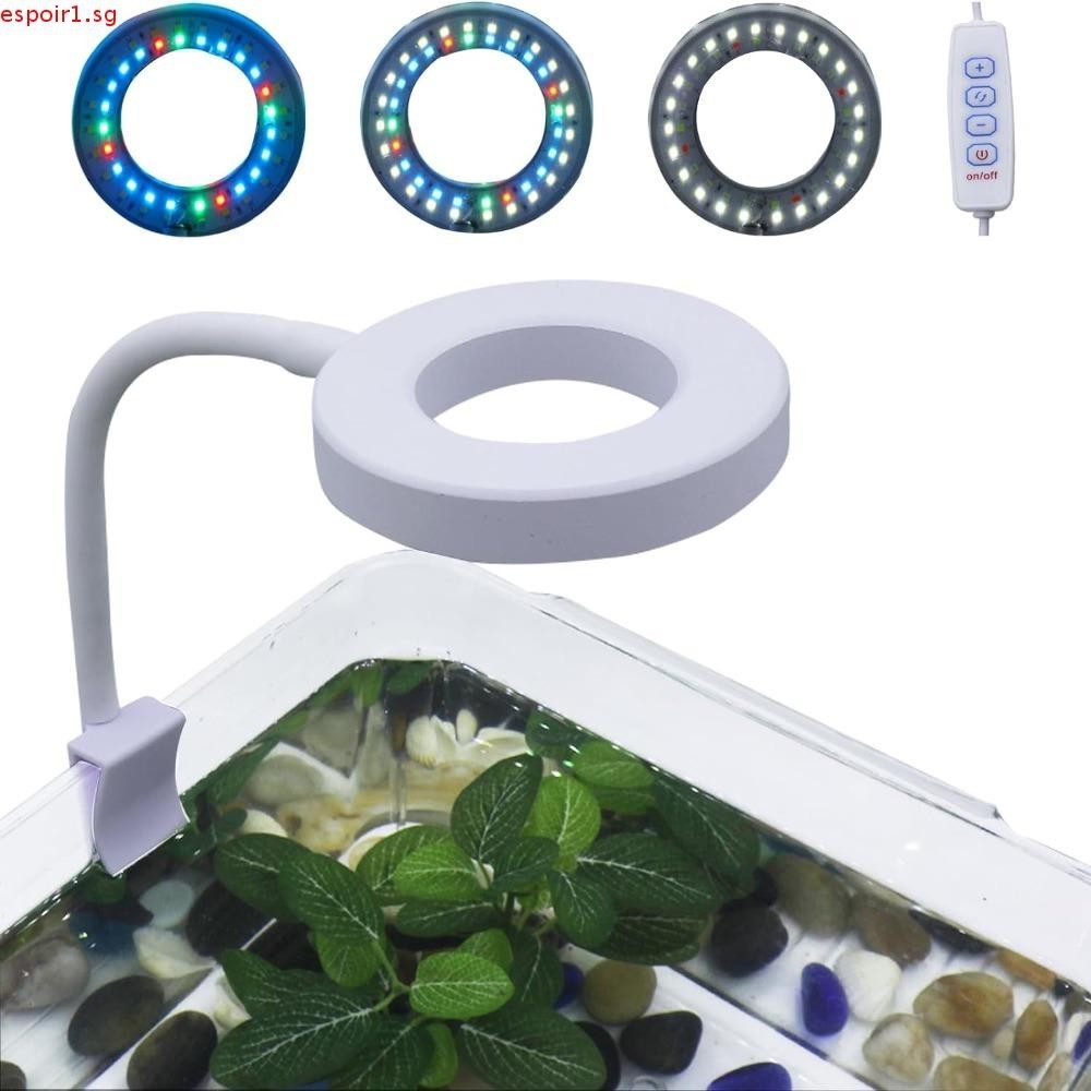 ESPOIR LED Light, Colored Light Clip On Fish Tank Fish Tank Light, Reef ...