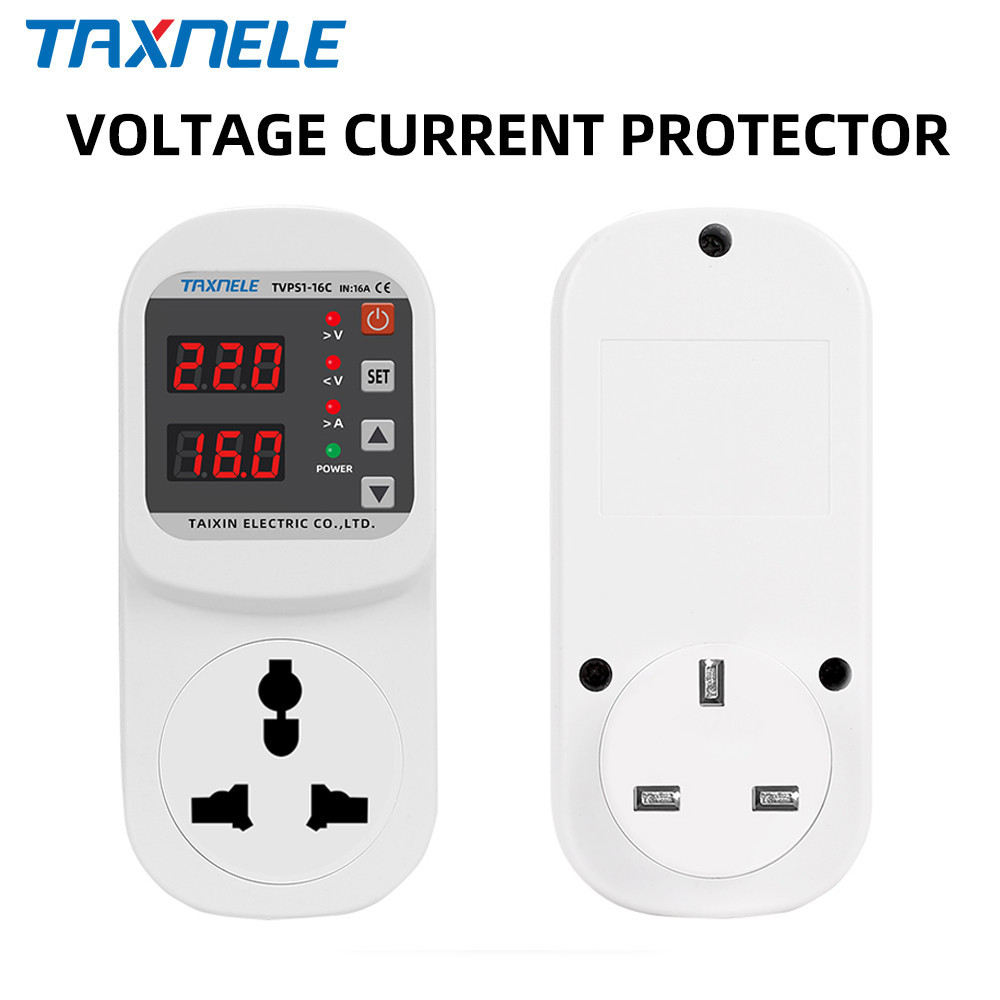 Over Voltage Current Under Voltage Protector Socket AC 220V 110V ...