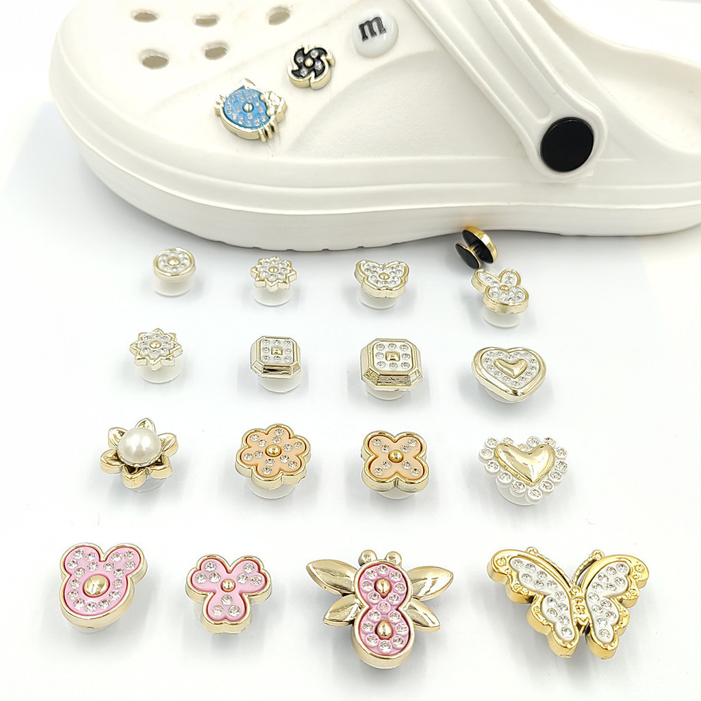 Croc Diamond Jibz Button Pins DIY Set Shoes Charm 1 Piece | Shopee ...