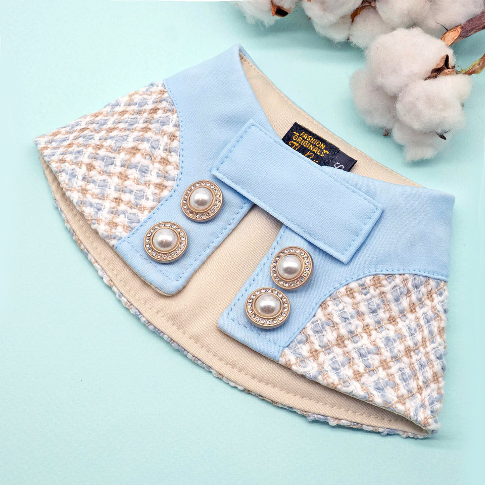 CHLOÉ CELESTE ~ Baby Blue Boucle Tweed Jacket | Shopee Singapore