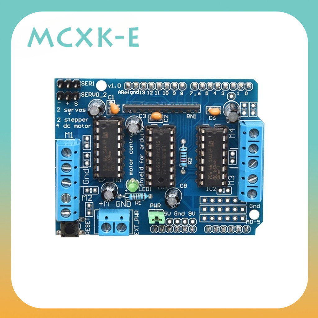 L293D Motor Drive Shield dual for arduino Duemilanove, Motor drive ...