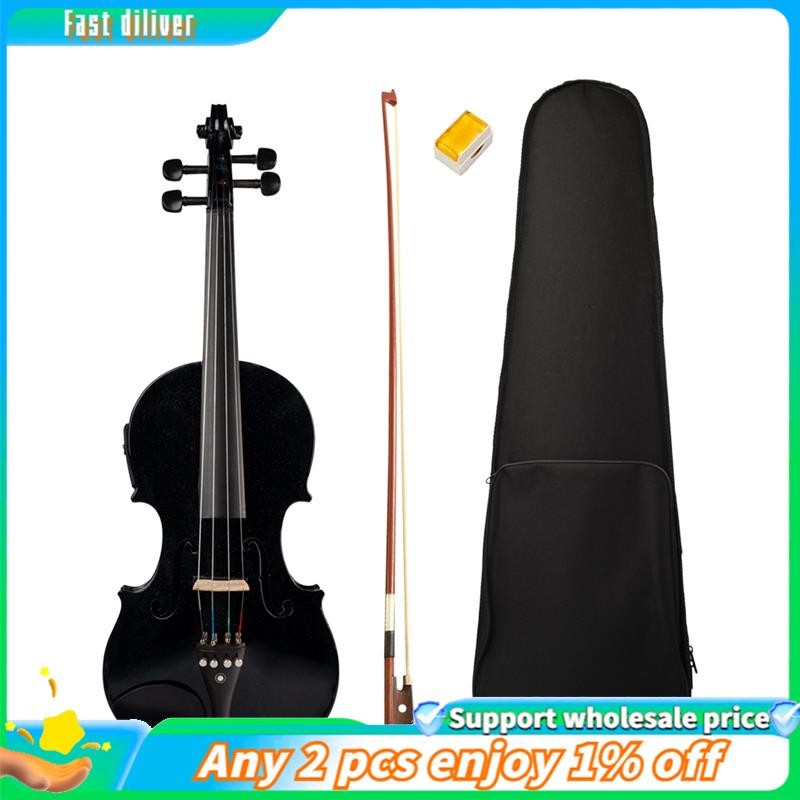 In stock-4/4 Full-Size Violin Violin Sound and Electric Violin Solid ...