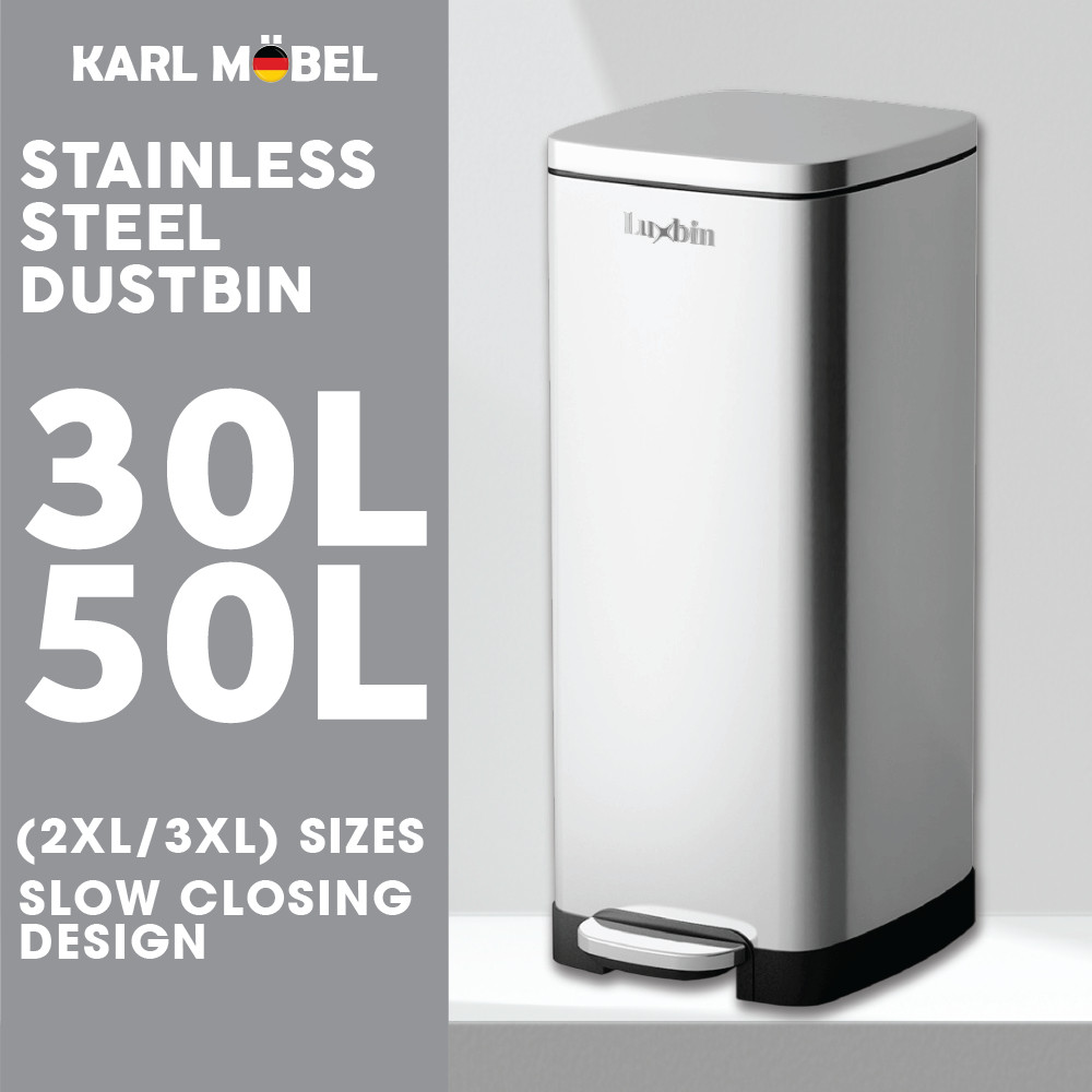 Big dustbin 30L 50L large size Garbage trash rubbish bin Slow closing ...