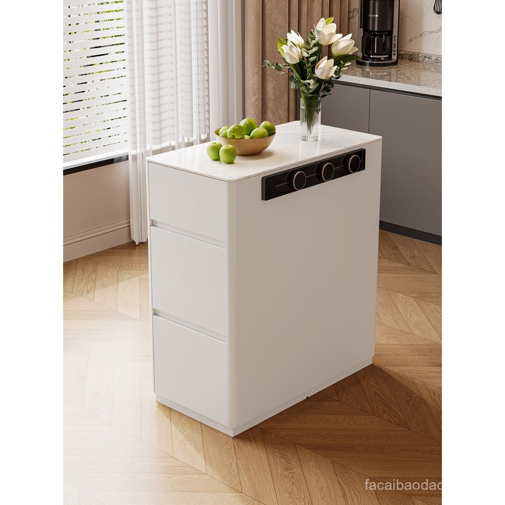 Small Island Table Single Cabinet Small Size Narrow Island Table Dining ...