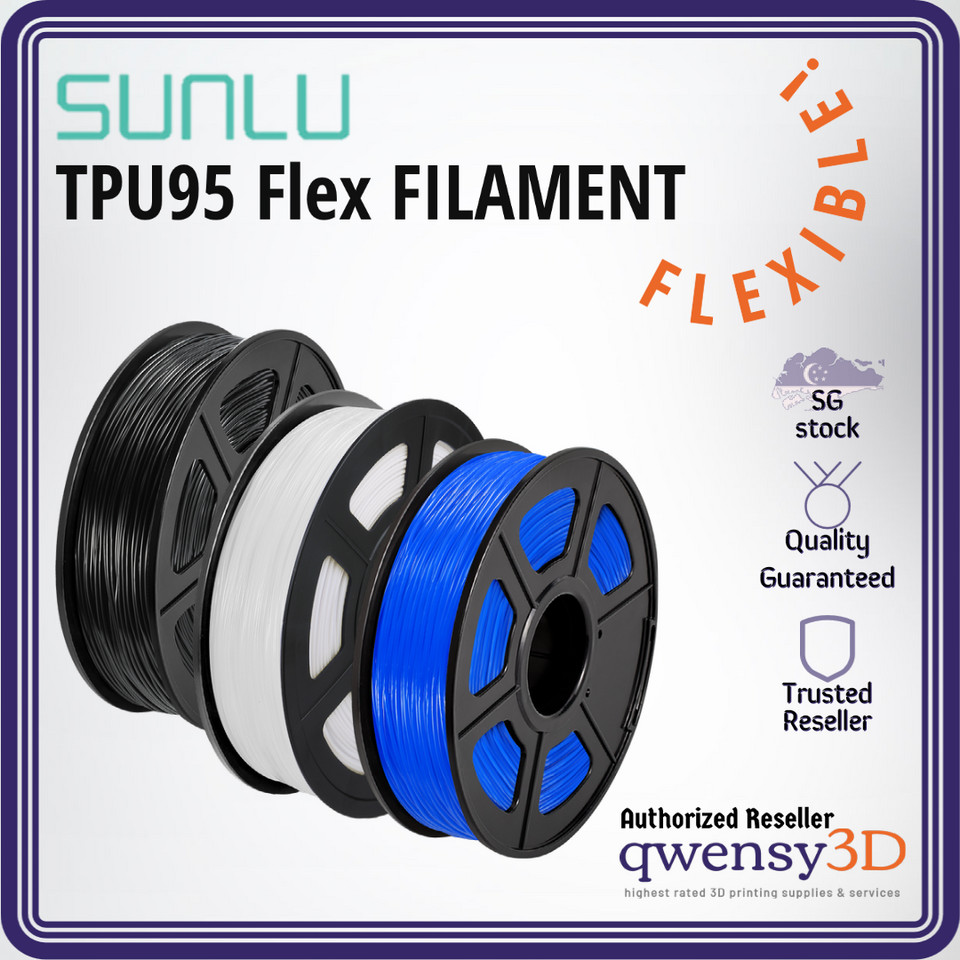 Sunlu TPU Flex Filament - High-Quality Flexible 3D Printer Filament for Versatile Projects ...