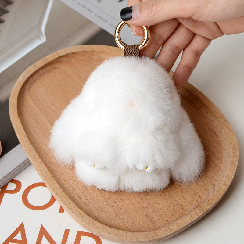 Cute Pendant Bunny Fur Pendant Keychain Mini Bag School Bag Rex Rabbit ...