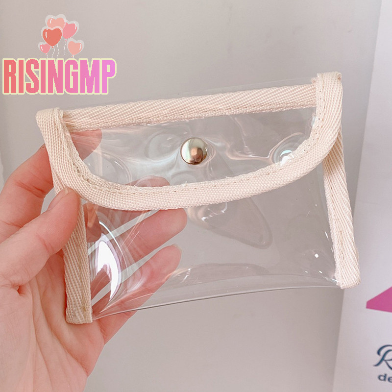 [risingmpS] Small Transparent Coin Purse PVC Clear Mini Female Purses ...