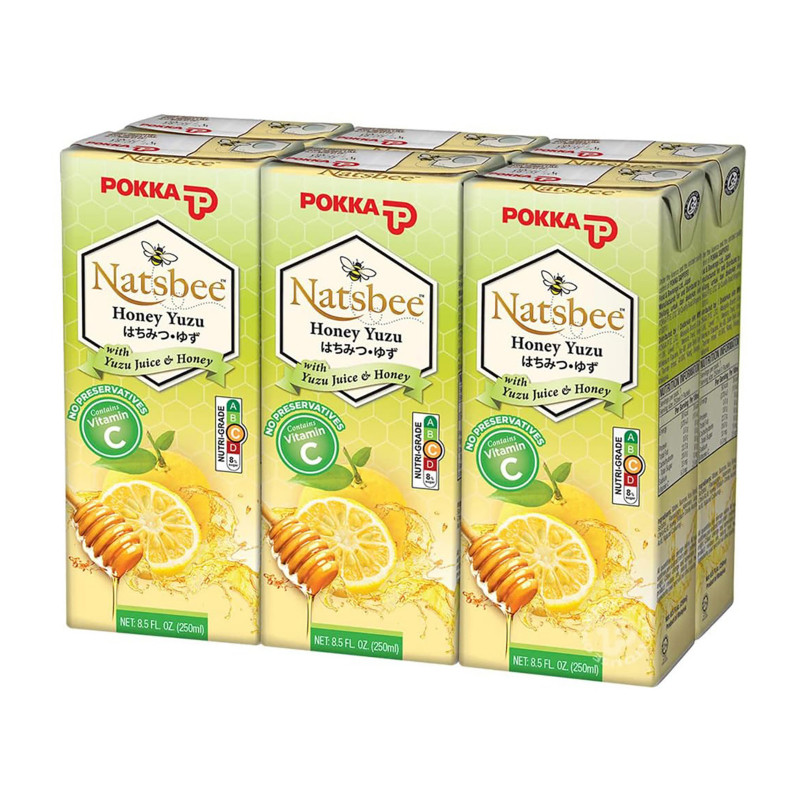 Pokka Natsbee Honey Yuzu 6x250ml | Shopee Singapore