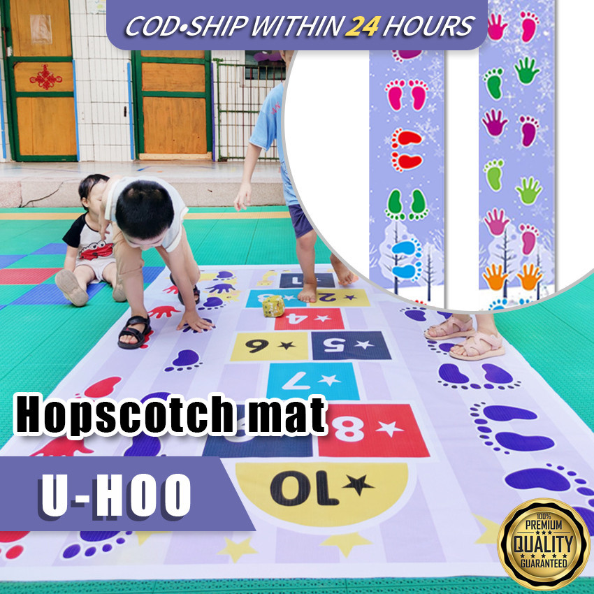Educational Mat Hand and Feet Jumping Game - Hands & Feet Hopscotch ...