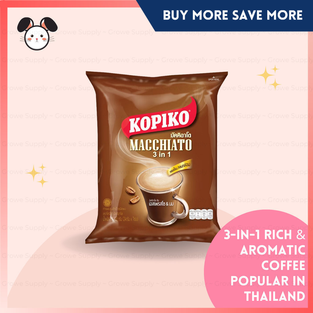 [SG INSTOCK] Kopiko 3-in-1 Macchiato Coffee Mix From Thailand (Pack of ...