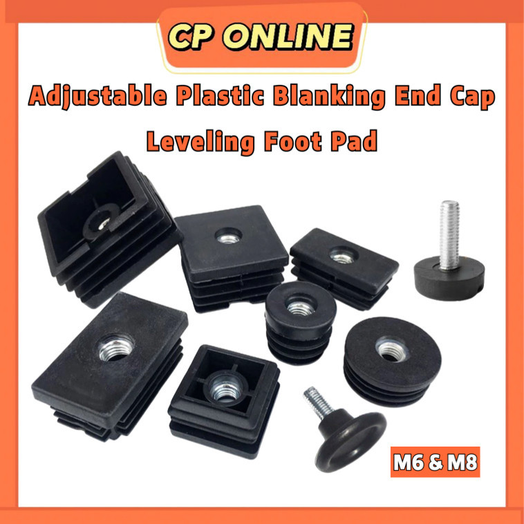 CP ONLINE M6 M8 Thread Blanking End Cap Levelling Adjustable Screw Leg ...