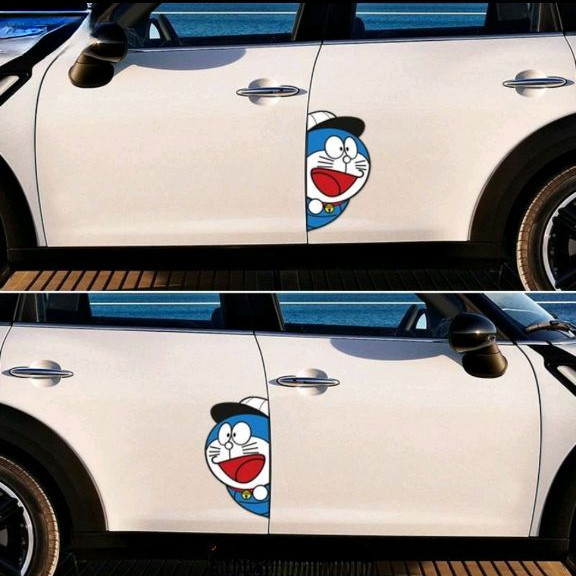 [New Product] Cartoon Doraemon Door Sticker Waterproof Car Sticker ...