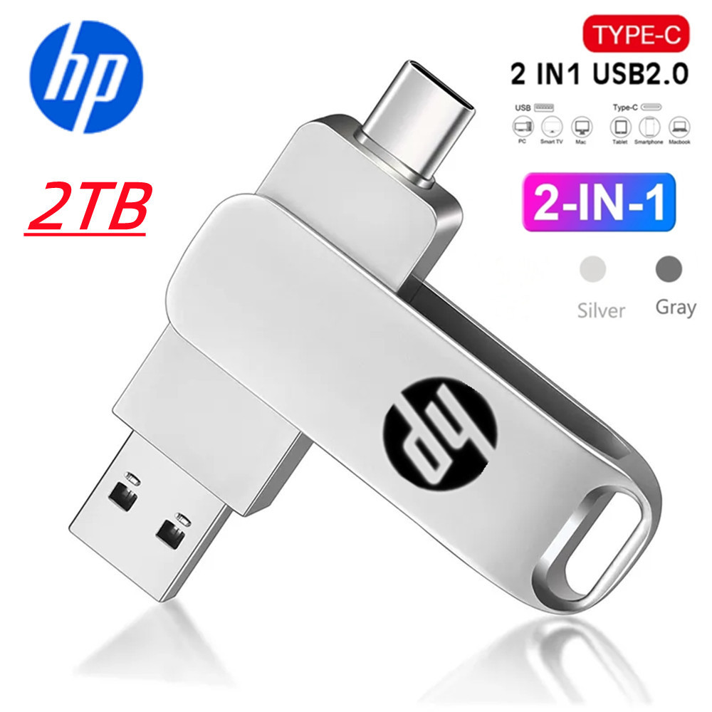 2TB OTG metal pendrive 1TB 512GB 256GB 128GB 64GB 32GB 16GB type-c usb ...