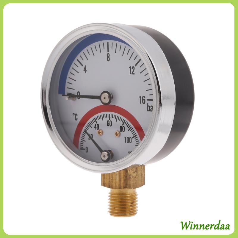 WINN Dial Liquid Filled Pressure Gauge Temperature Pressure Gauge ...