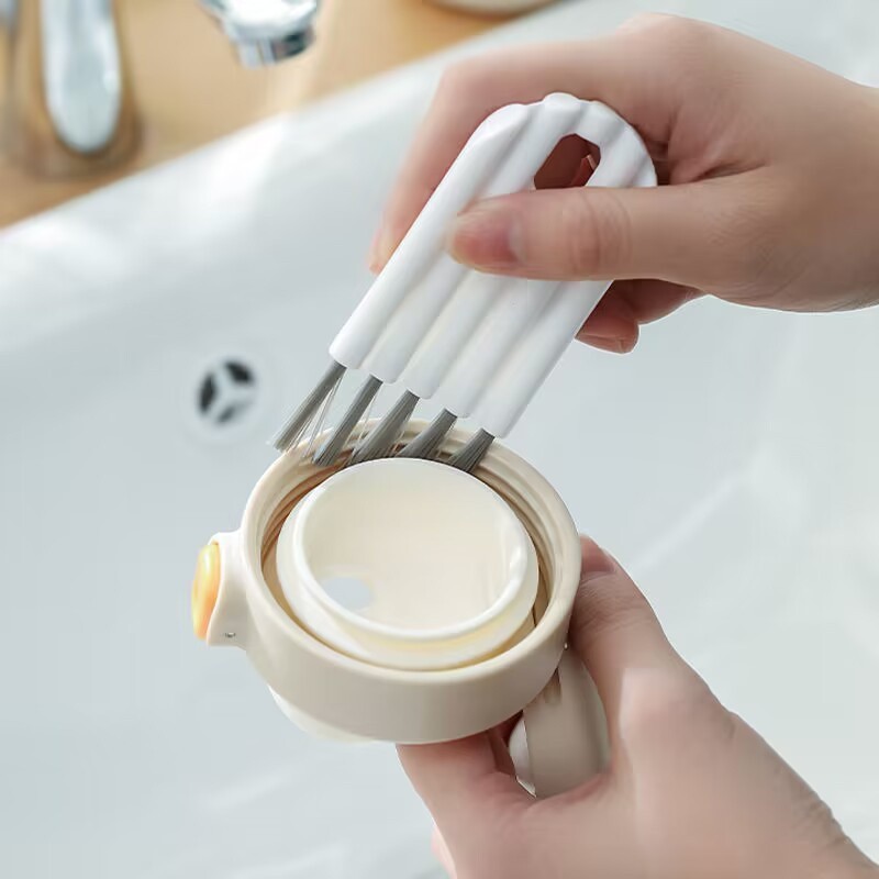 Bendable Soft Bristle Cup Brush Recess Dead End Gap Cleaning Brush ...