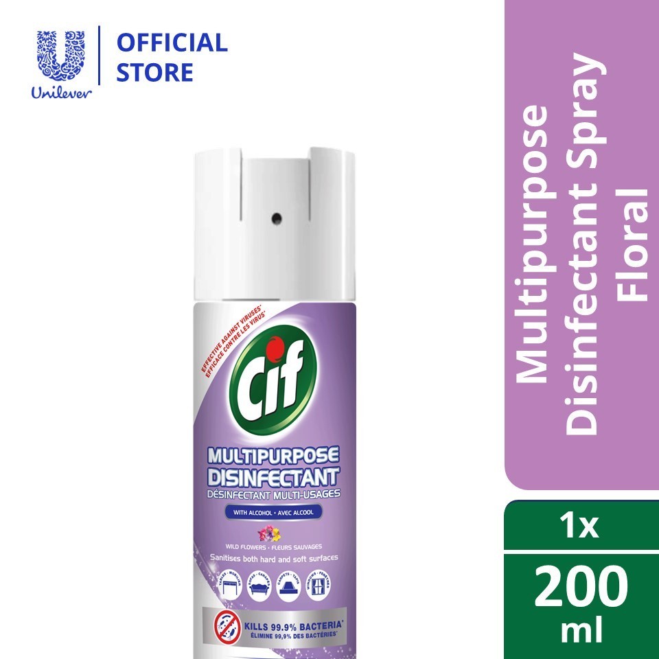 Cif Multipurpose Disinfectant Spray Floral 200ml | Shopee Singapore