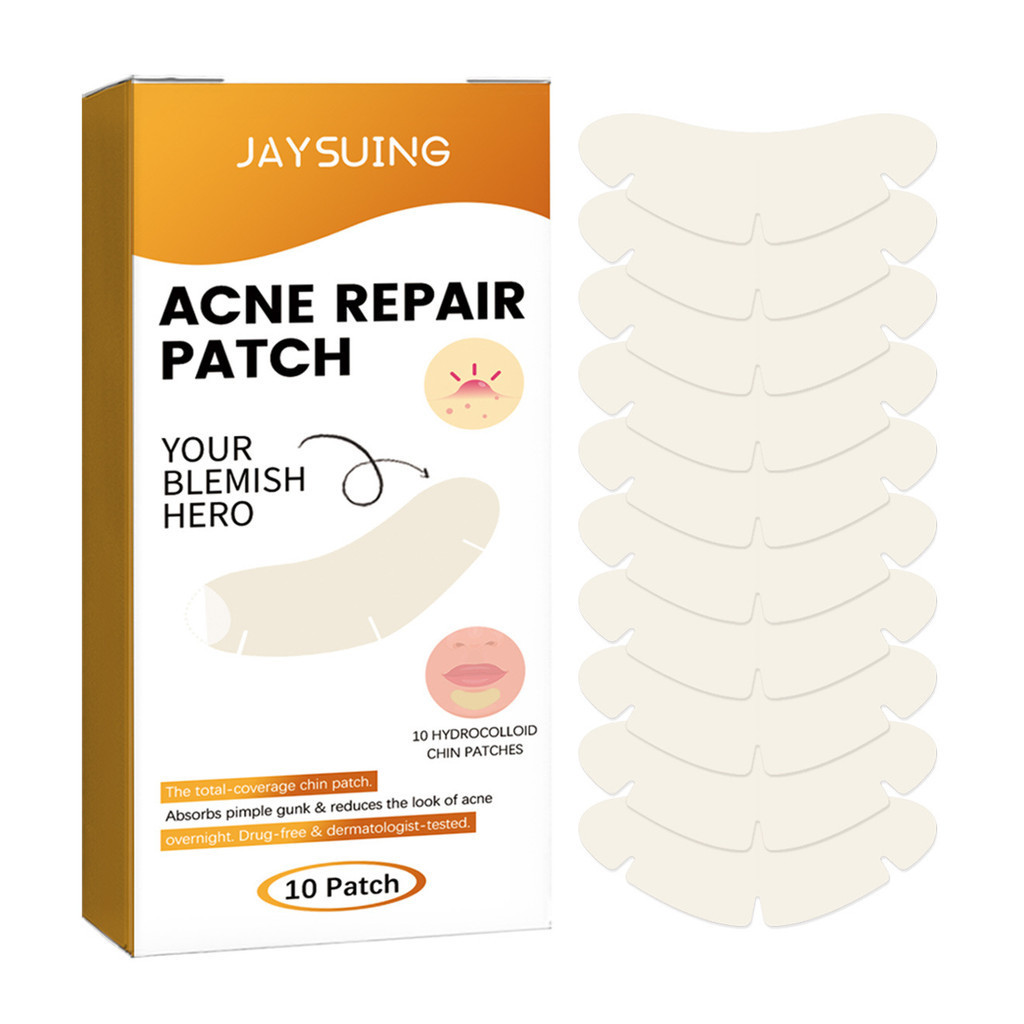 CHIBEL 10 Patches Chin Acne Patch Hydrocolloid Acne Pimple Patch ...