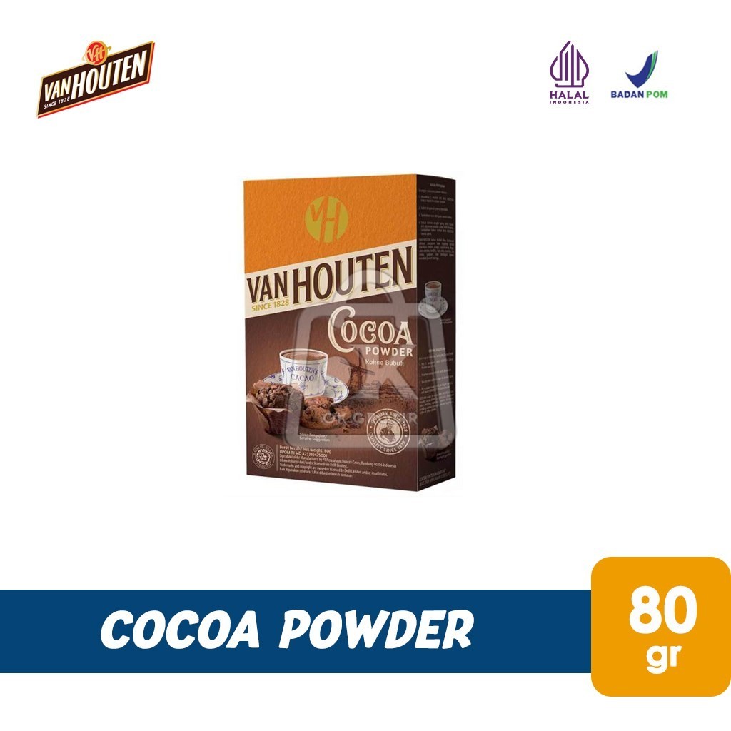 Cocoa Powder Van Houten Cocoa Powder Chocolate Powder (Original 80gr ...