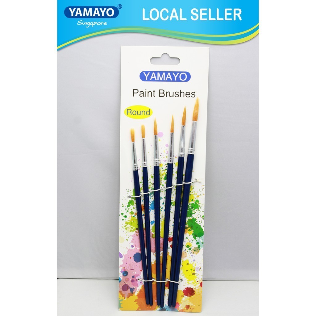 YAMAYO 6Pcs/Pack Paint Brushes Set || Cheaper Nylon Art Brush ...