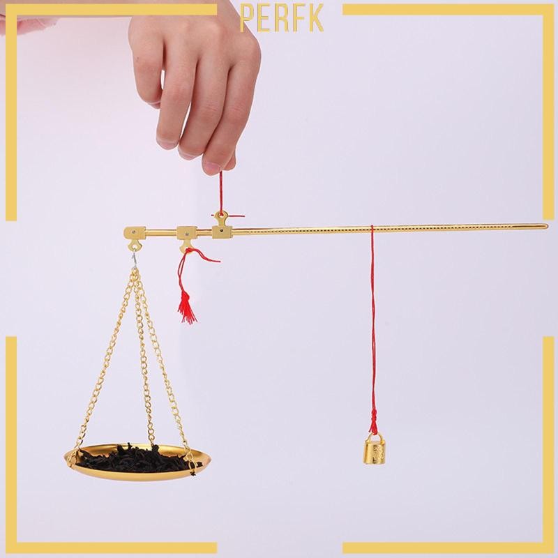 [Perfk] Traditional Chinese Scale Balancing Scale Brass Weighing Scale ...