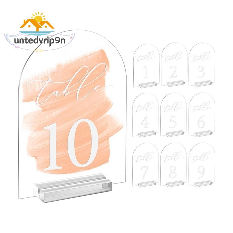 Clear Arch Table Numbers for Wedding,5x7in Arched Acrylic Table Numbers ...