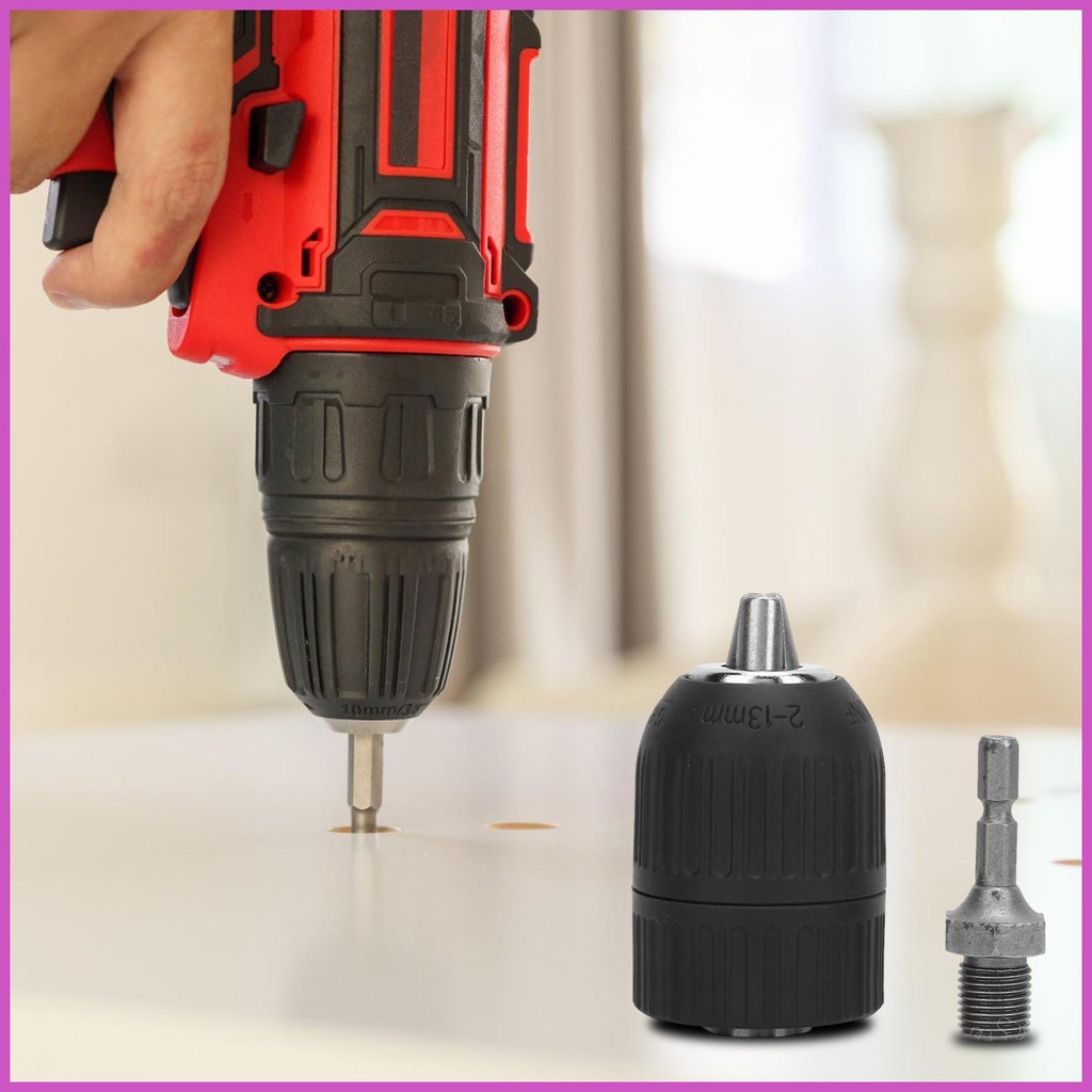 Drill Chuck Adapter Hand Held 1/2-20UNF Mount Drill Converter Adapter ...