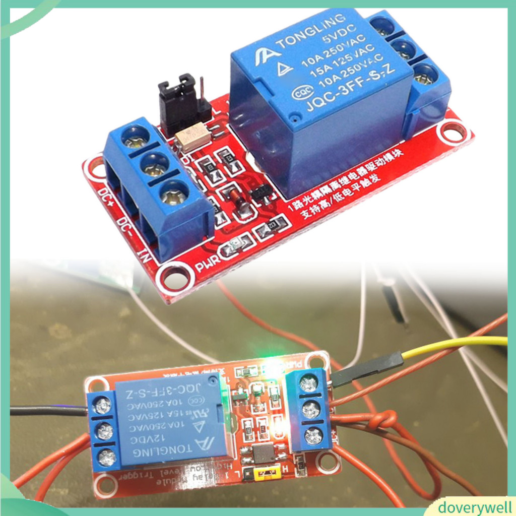 {doverywell} 5V/12V/24V 1 Channel Relay Module SMD Optocoupler ...