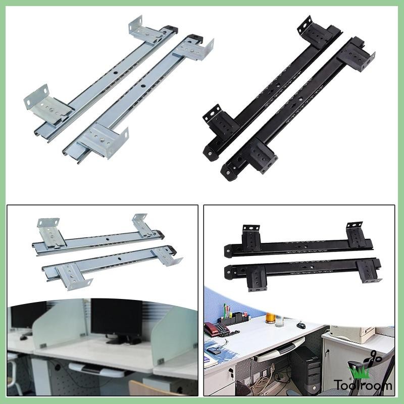 [ Keyboard Tray Slides Multipurpose Metal Bearing Pull Out Adjustable ...