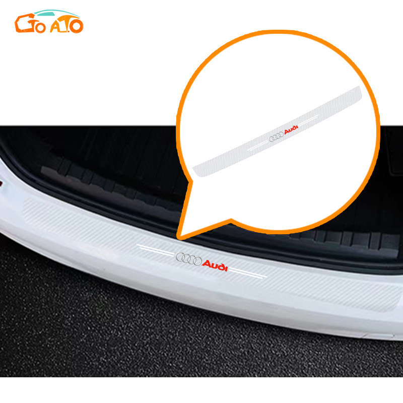 GTIOATO Transparent Car Trunk Sticker Carbon Fiber Car Accessories For ...