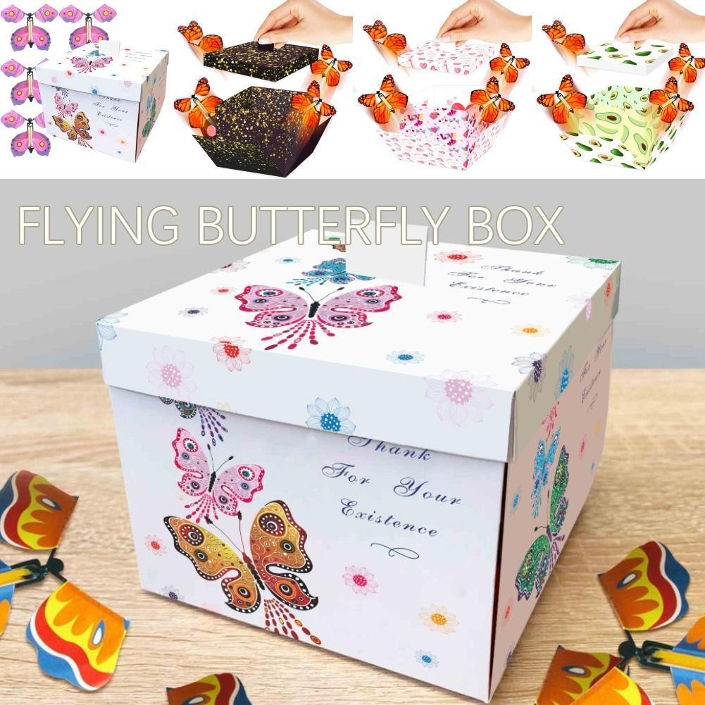 Surprise Gift Explosion Box Happy Birthday Surprise Surprise Butterfly ...