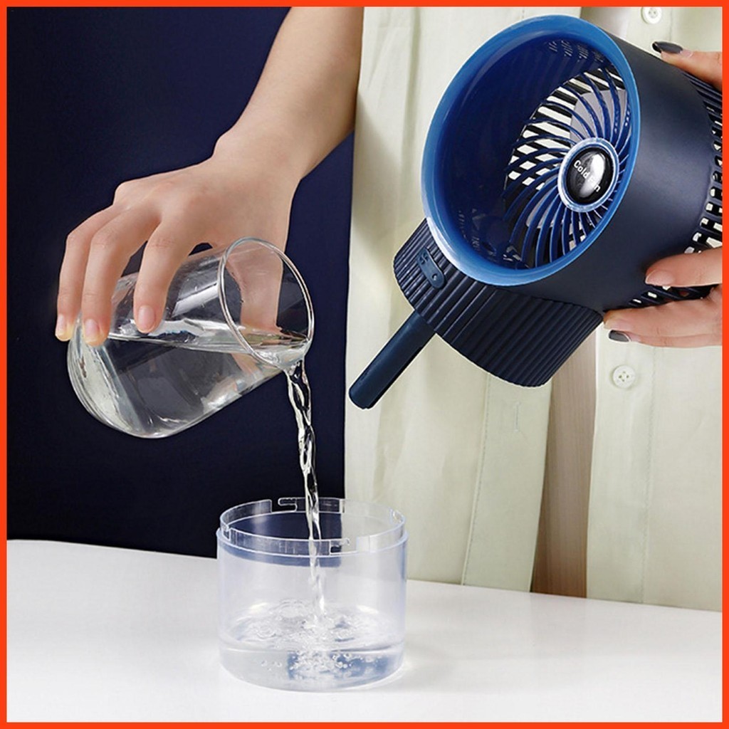 Misting Fan Small Desktop Misting Fan Personal with Water Tank Lighted ...