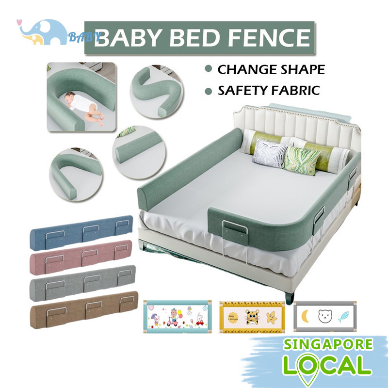 Baby Bed Rail Guard Baby Bumper Bed Soft Baby Bed Guard Anti-fall Fence ...