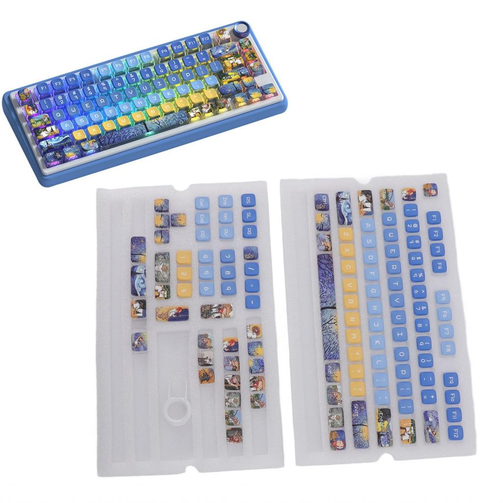 Supergoodsales Mechanical Keyboard Keycaps PBT MSA Crystal Pudding 4 ...