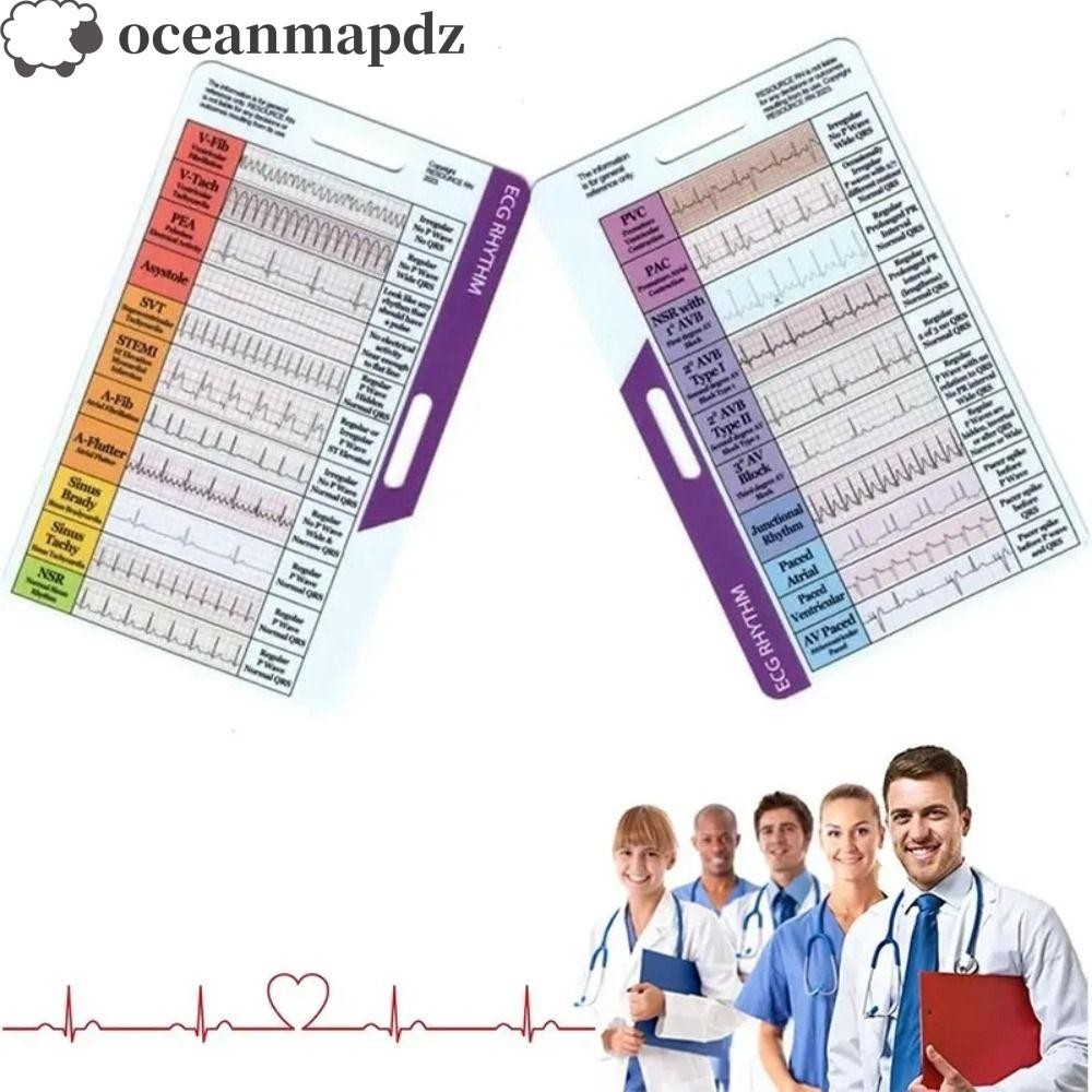 OCEANMAPDZ Ecg Self Measuring Ruler, Measuring Plastic Ecg/ekg Rhythm ...