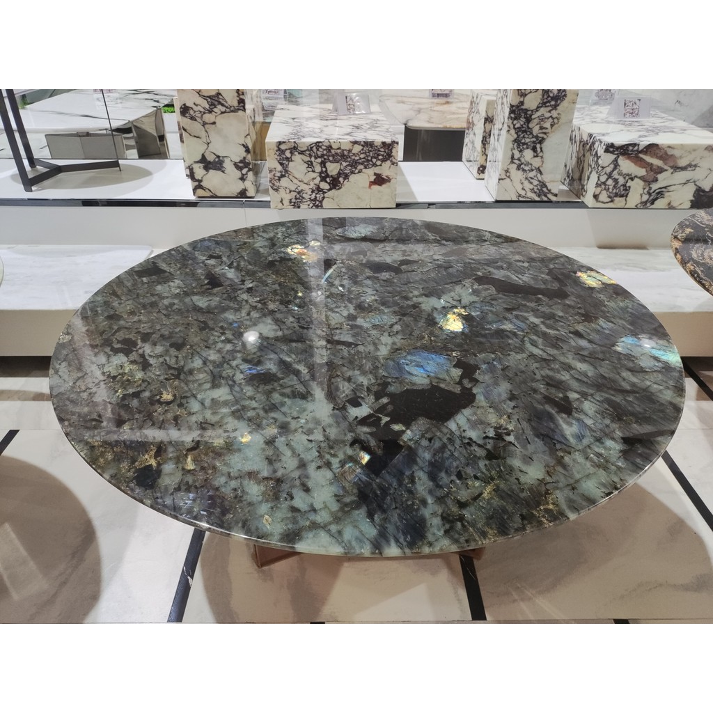 Round Dining Table Luxury High-End Villa Home Dining Table Designer ...