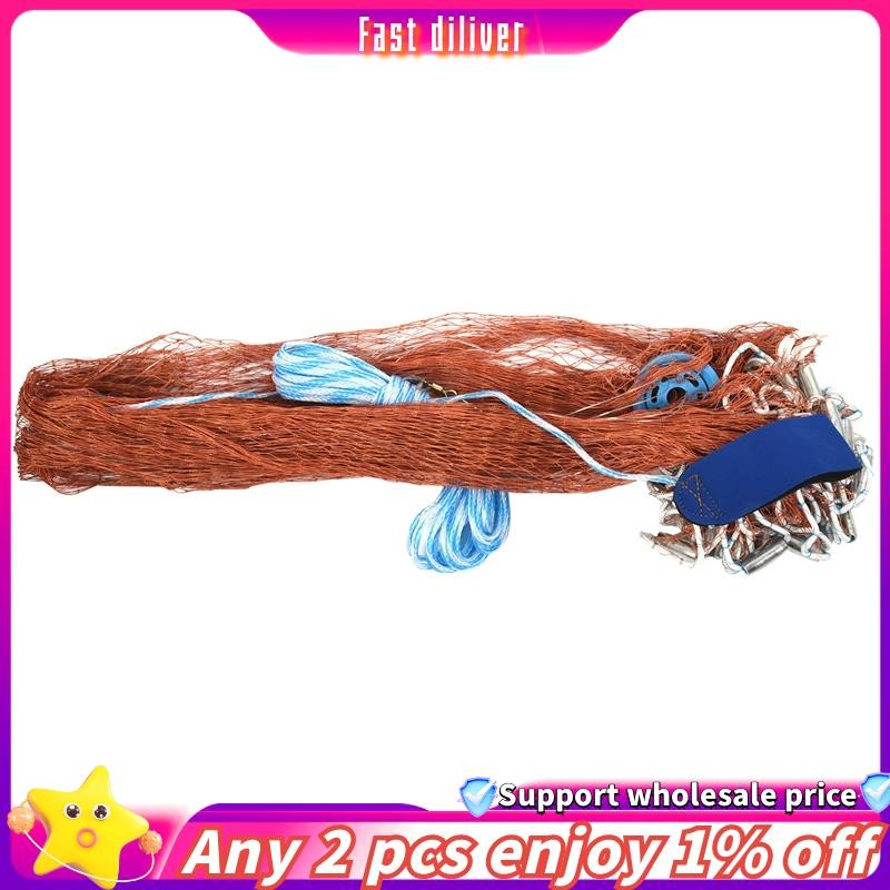 JR- Hand Throwing Fishing Net American Hand Throwing Net Fish Shrimp ...