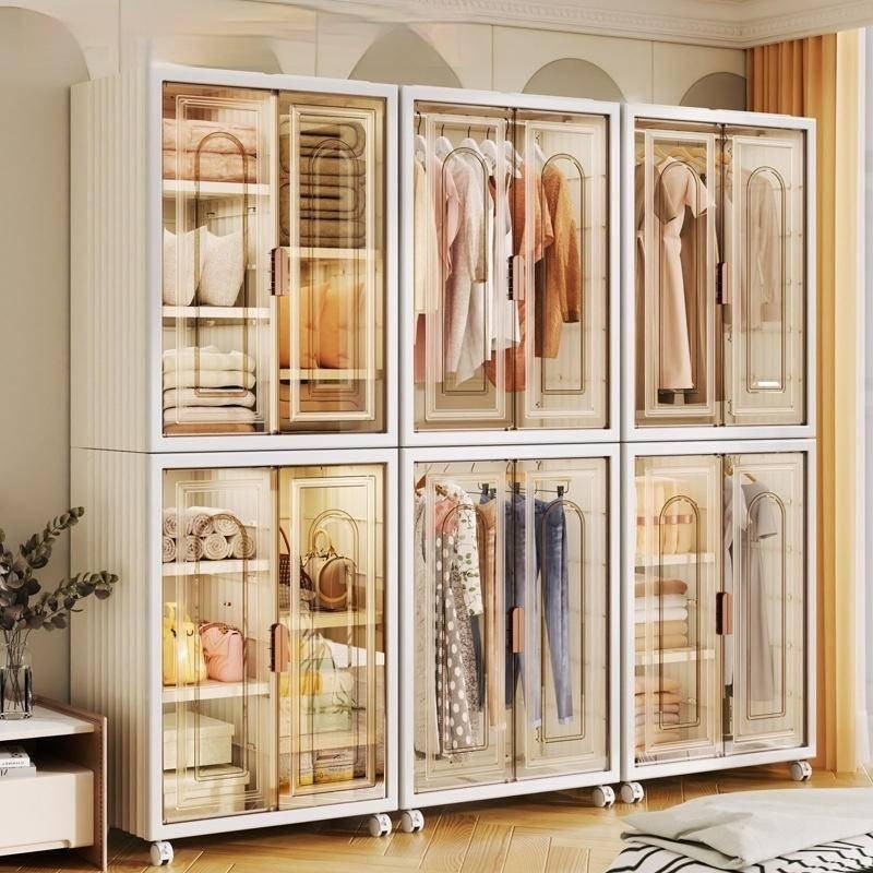 Installation-free Wardrobe Simple Wardrobe Foldable Locker Layered ...