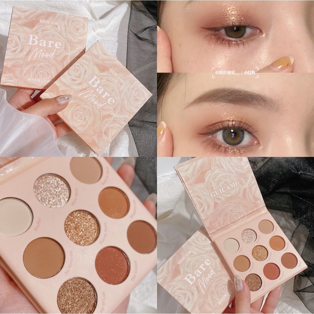 GUICAMI's 9 Colours Eyeshadow Palette Eye Makeup Matte Long Lasting ...