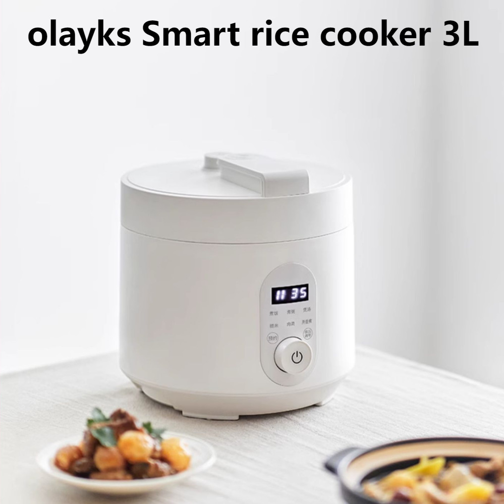 Olayks Electric Pressure Cooker Household Small Rice Cooker 3L Mini Electric Cooker ...