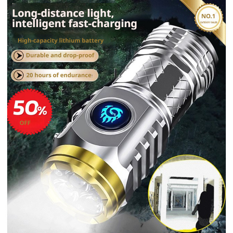 Super powerful thumb flashlight mini portable super lighting flashlight ...