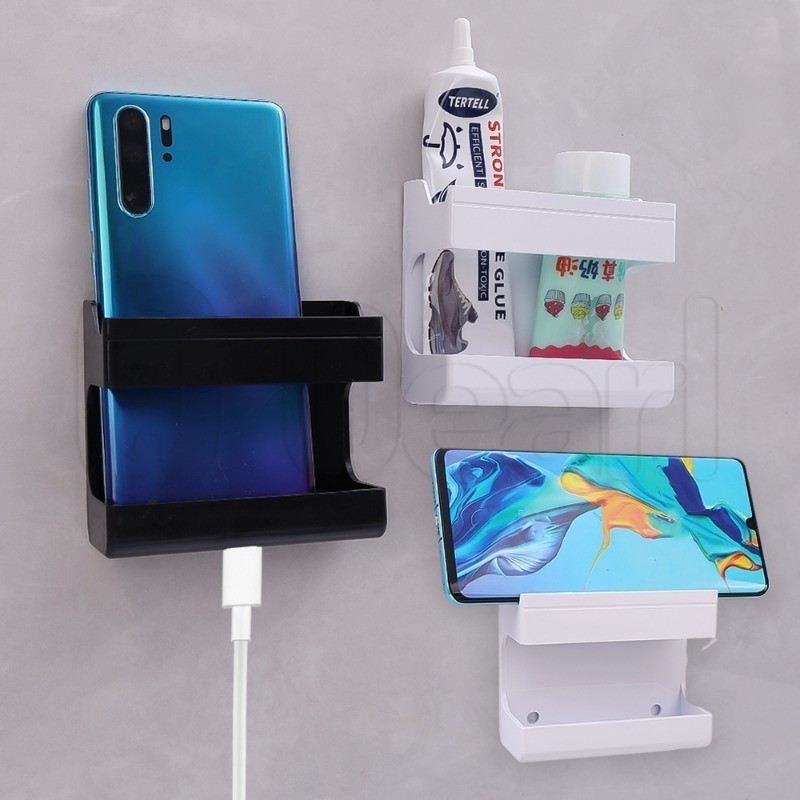 Wall-mounted Storage Box - Mobile Phone Charging Stand Holder - Home ...