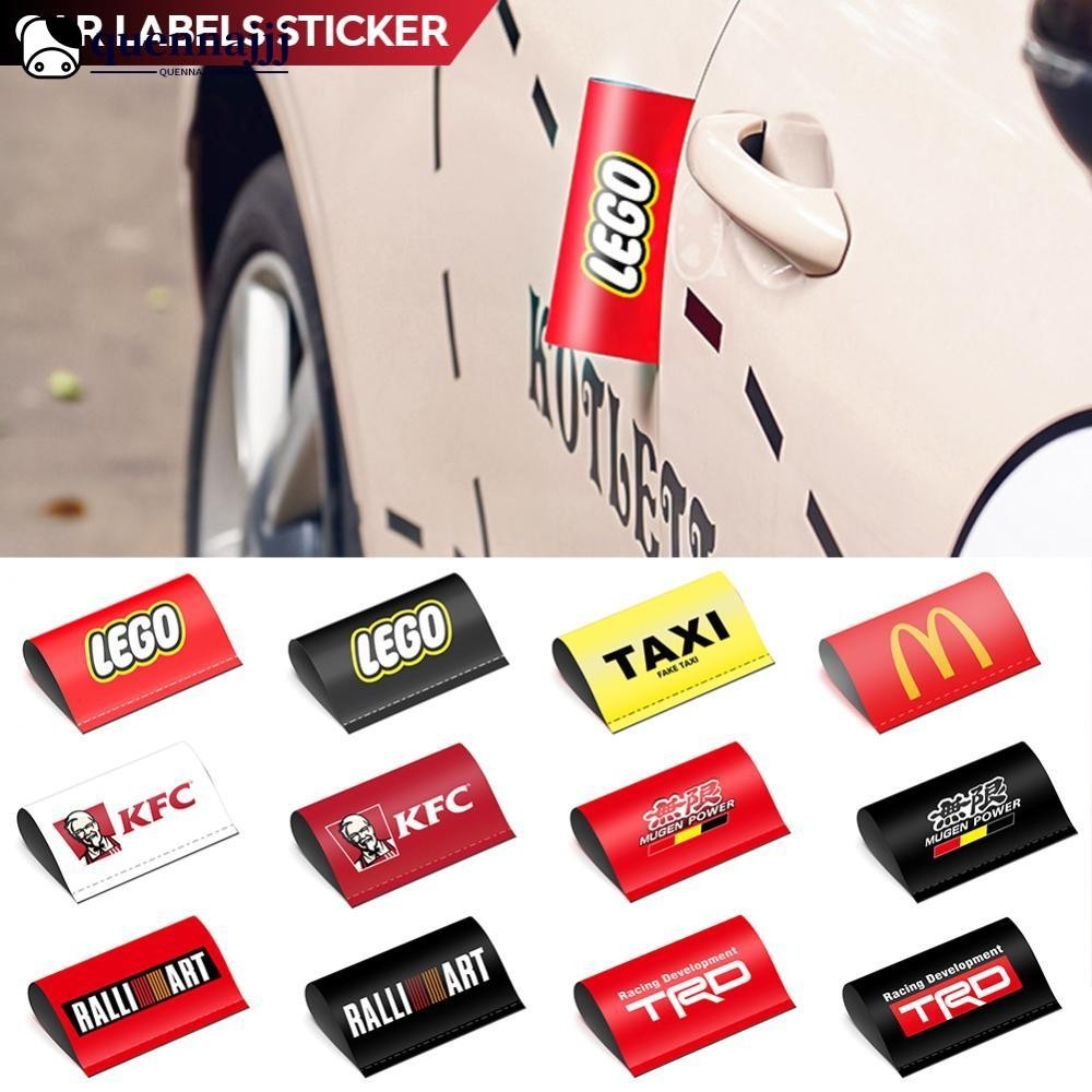 QUENNA Car Creative Decoration Wash Mark Washing Label Tag Sticker Logo ...
