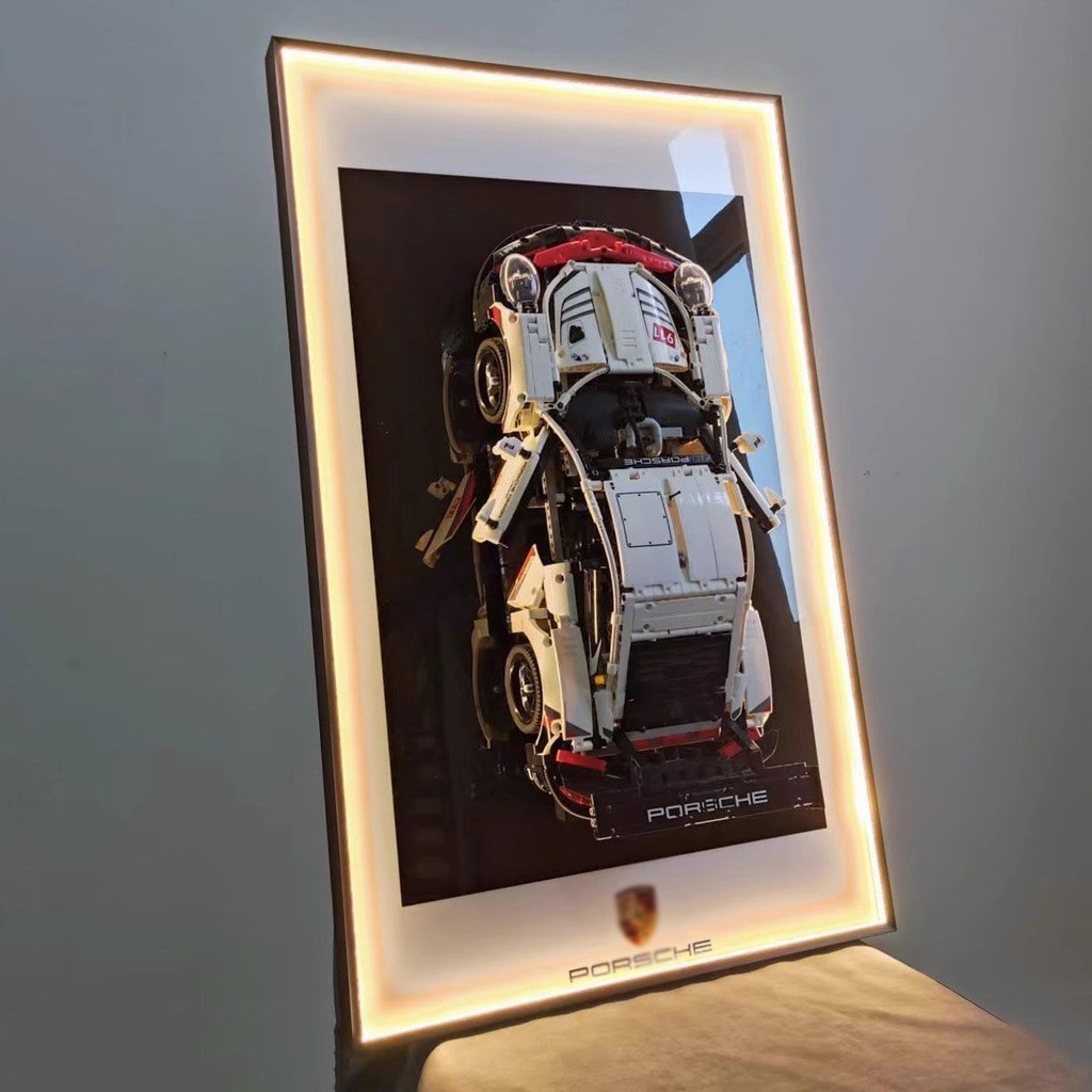 Lego Car Display Box Compatible with LEGO Car Wall Frame Porsche 911 ...